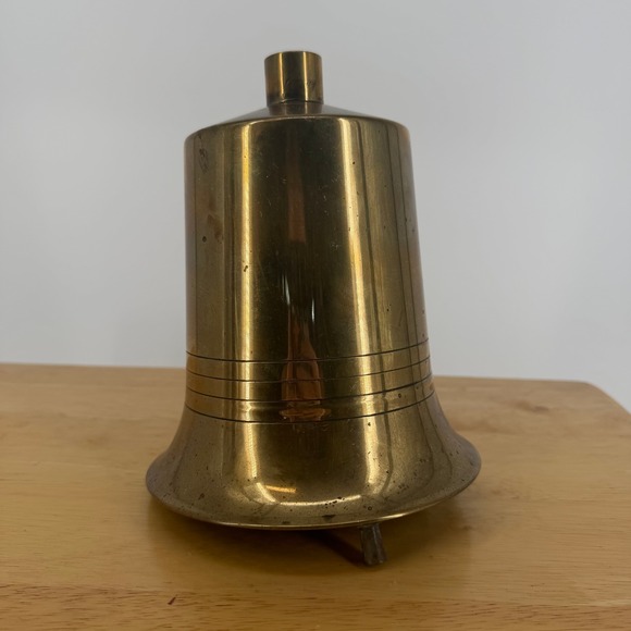 Unbranded | Accents | Brass Ship Bell Gold 6x8 Nautical Vintage Heavy ...